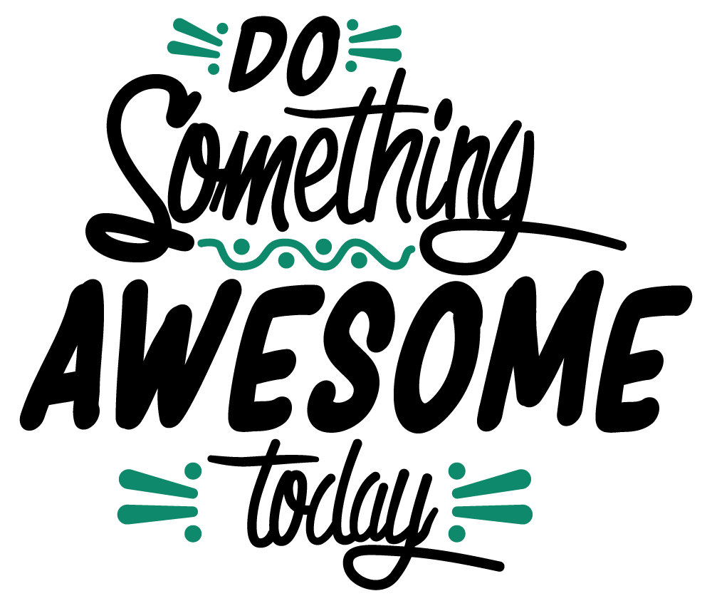 Trinx Do Something Awesome Today - 17" X 20" Adhesive Bedroom Living Room Door Inspirational ...